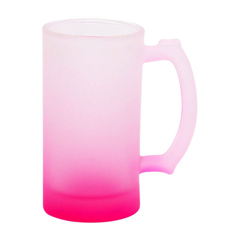 16OZ Sublimation Frosted Glass Beer Mug - Mecolour Wholesaler