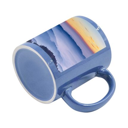 11 oz Sublimation Color Mug with Printable Patch (Light Blue)