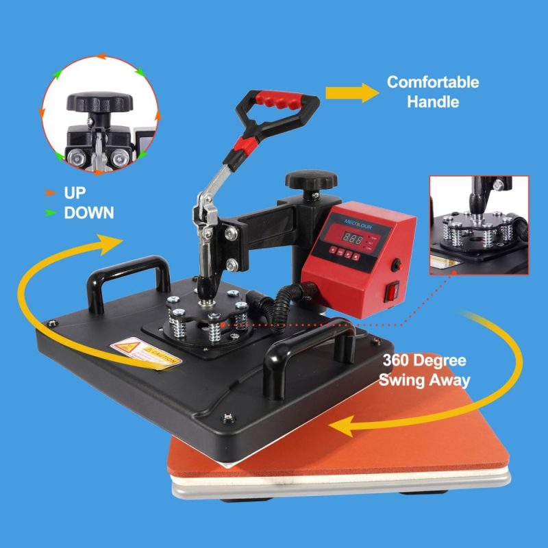 8 in 1 Heat Press Machine,360° Swing Away - Mecolour