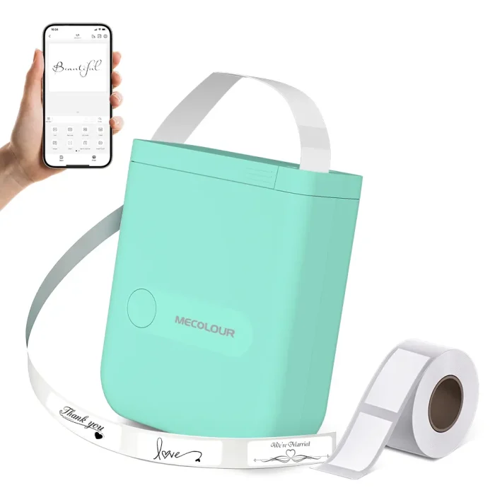 Half-inch Label Printer (Blue), Portable - Factory Direct Supply