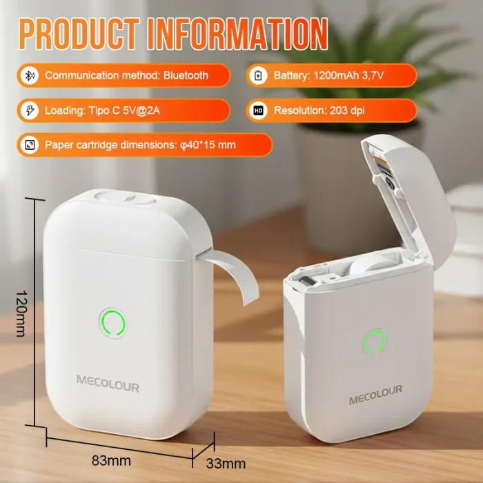 Portable Label Printer | Label Maker - Mecolour Factory
