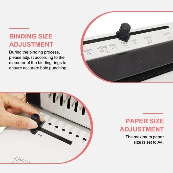 Double Wire Electric Binding Machine with Drawer Knife - Mecolour